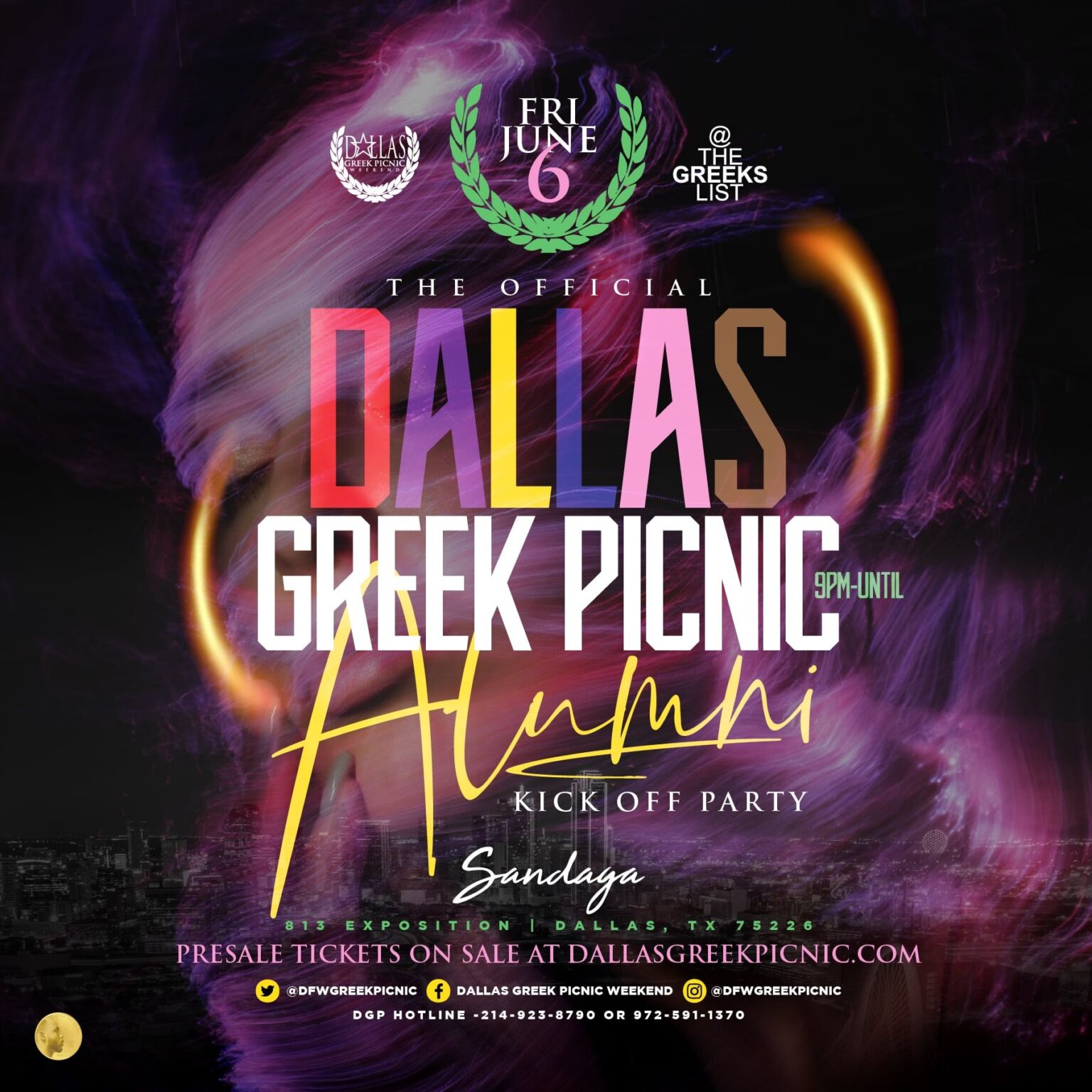 EVENTS – 2025 Dallas Greek Picnic Weekend — Sat. JUNE 7